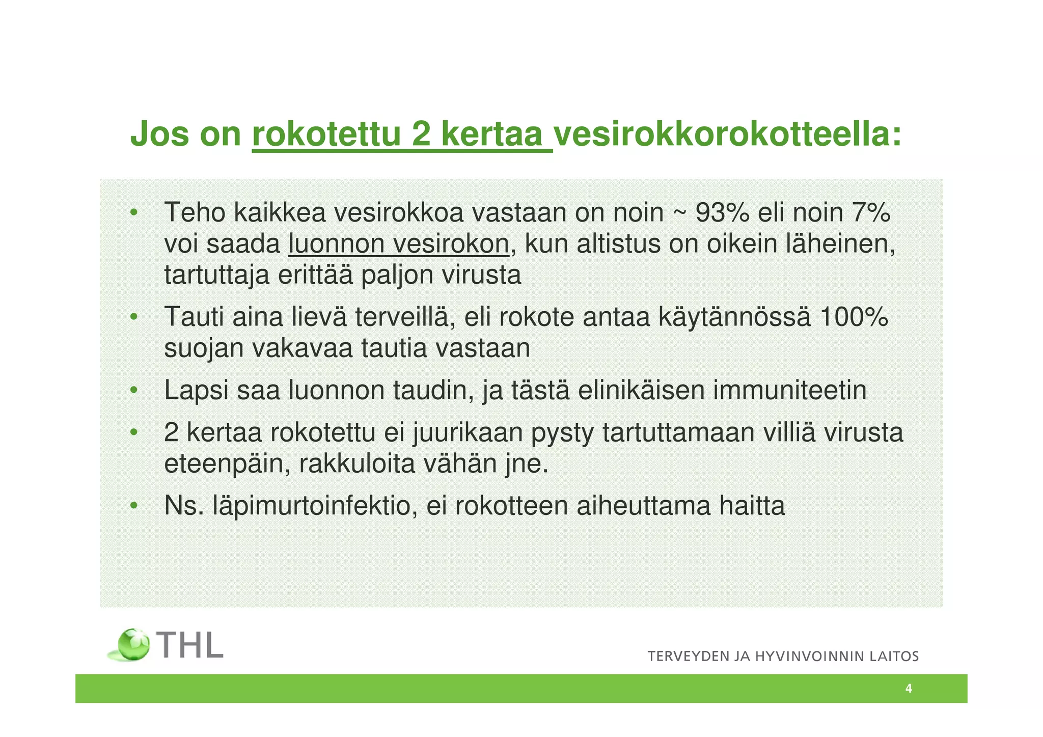 Vesirokko rokotetulla | PDF