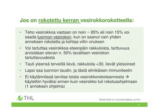 Vesirokko rokotetulla | PDF