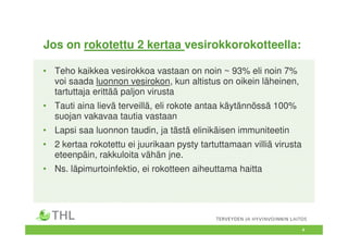 Vesirokko rokotetulla | PDF