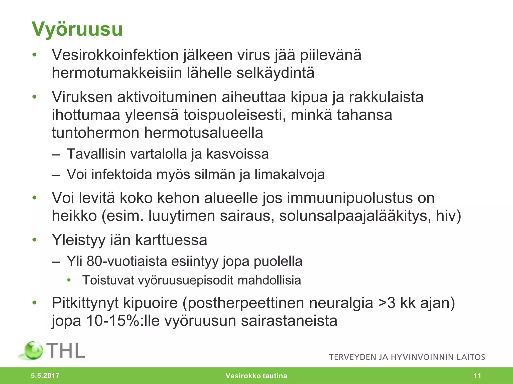 Vesirokko tautina - Miksi rokottaa? | PPT