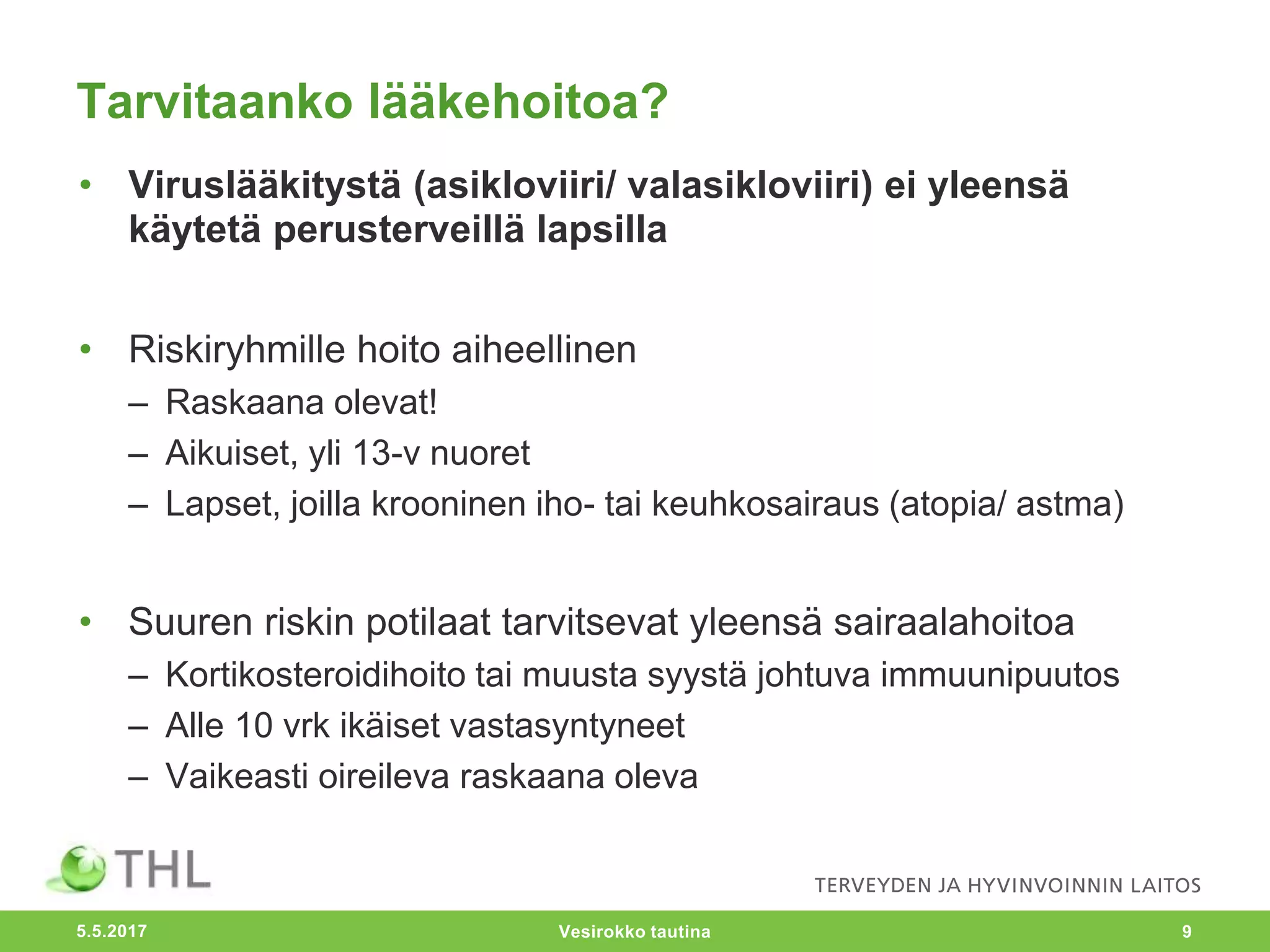 Vesirokko tautina - Miksi rokottaa? | PDF