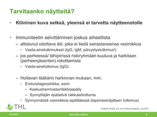 Vesirokko tautina - Miksi rokottaa? | PPT
