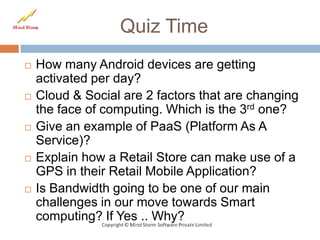 Smart Computing : Cloud + Mobile + Social | PPTX