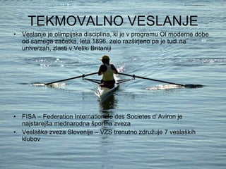 Veslanje | PPT