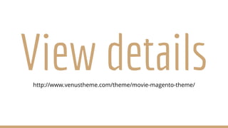 Ves movie magento theme | PPTX