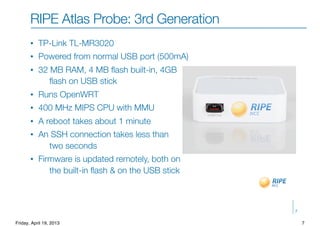 Largest Active Measurements Network: RIPE Atlas | PPT