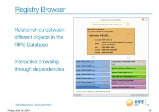 SEE as seen by RIPEstat in BGP | PPT