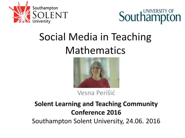 1.7 Social Media in Teaching Mathematics | PPTX | Social Networking ...
