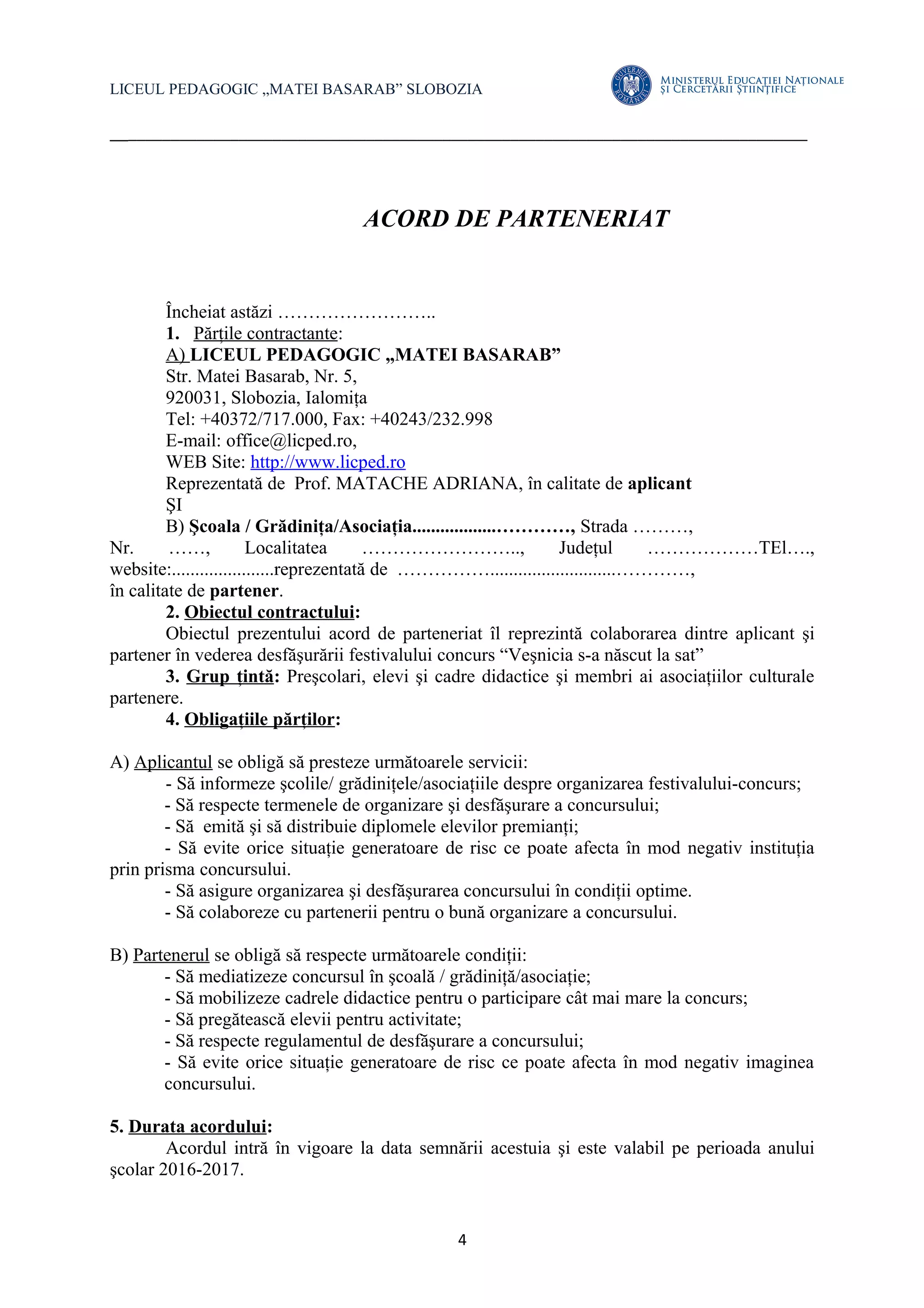 Vesnicia s-a nascut la sat - regulament 2017 | DOC