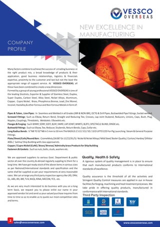 PIPES AND BARS By Vessco Overseas | PDF