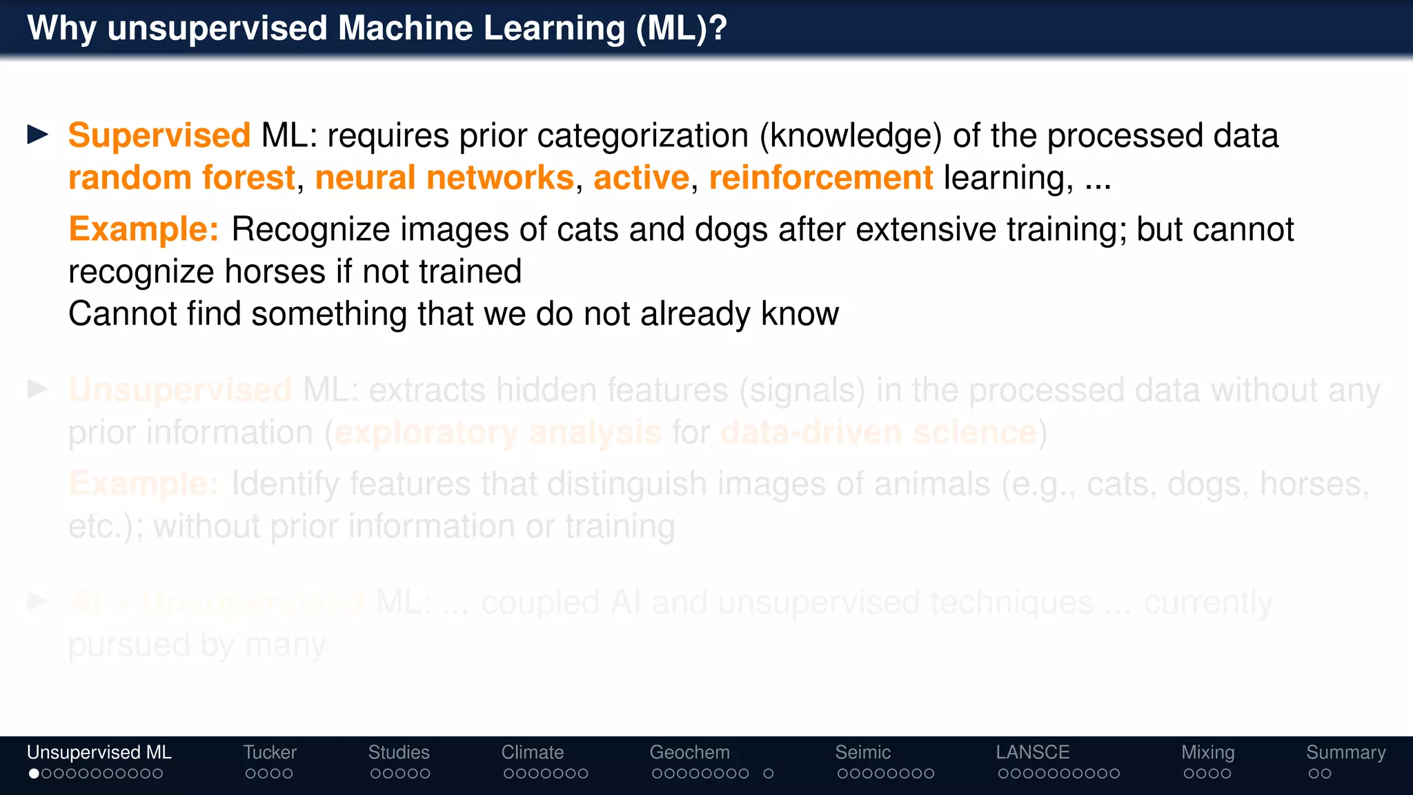 Unsupervised Machine Learning Methods For Feature Extraction Ppt