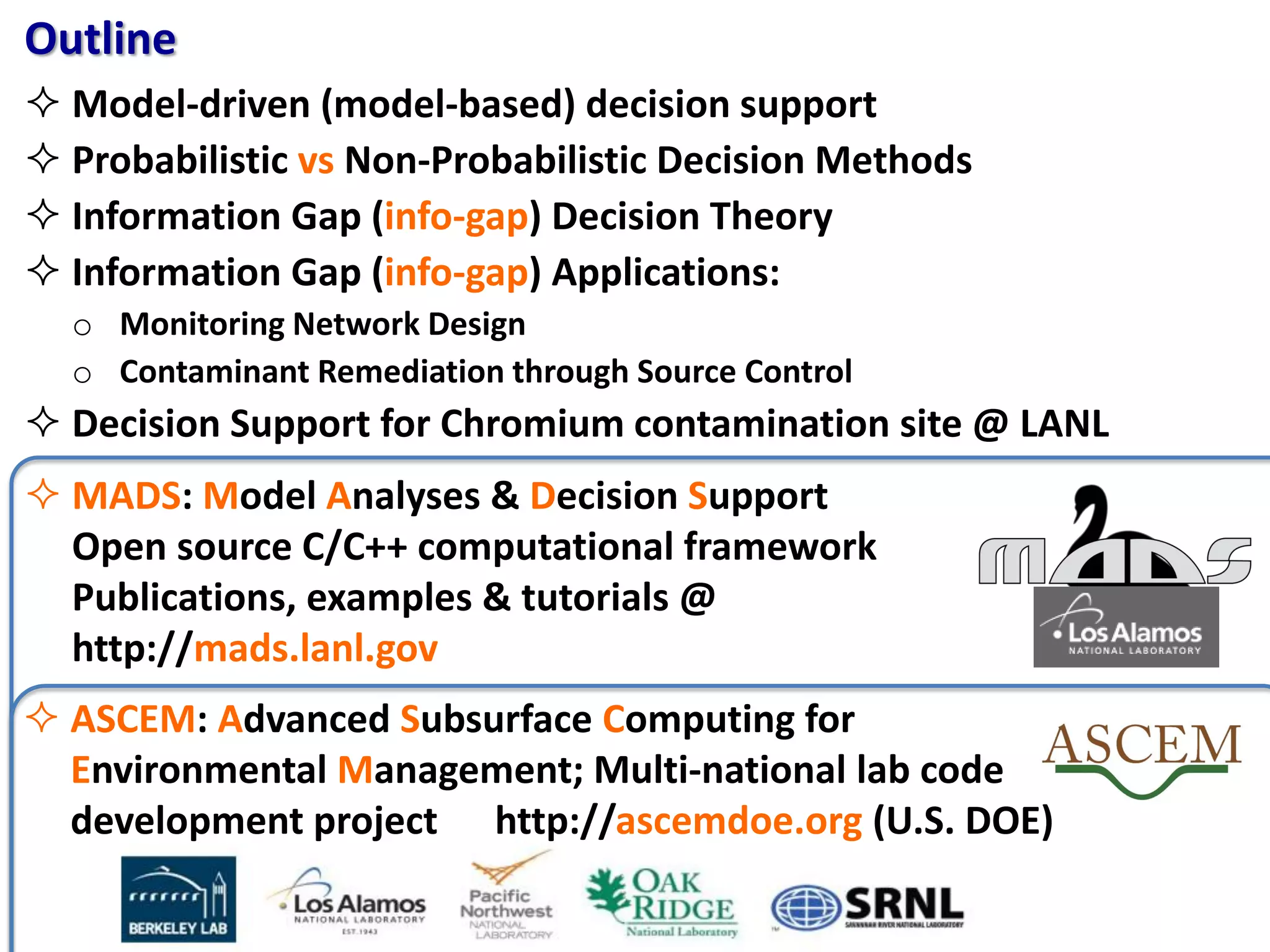 Model Driven Decision Support For Monitoring Network Design Based On