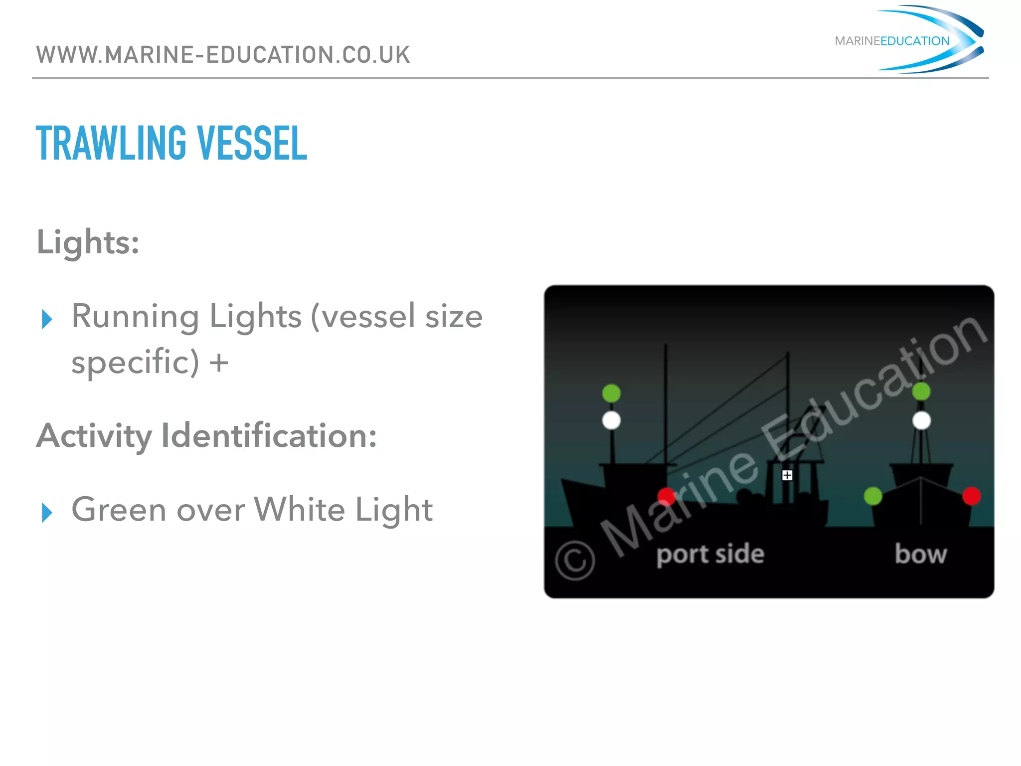 Vessel night navigation lights | PDF