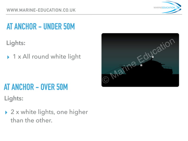 Vessel night navigation lights | PDF