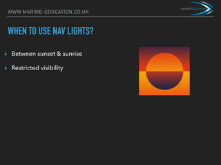 Vessel night navigation lights | PDF