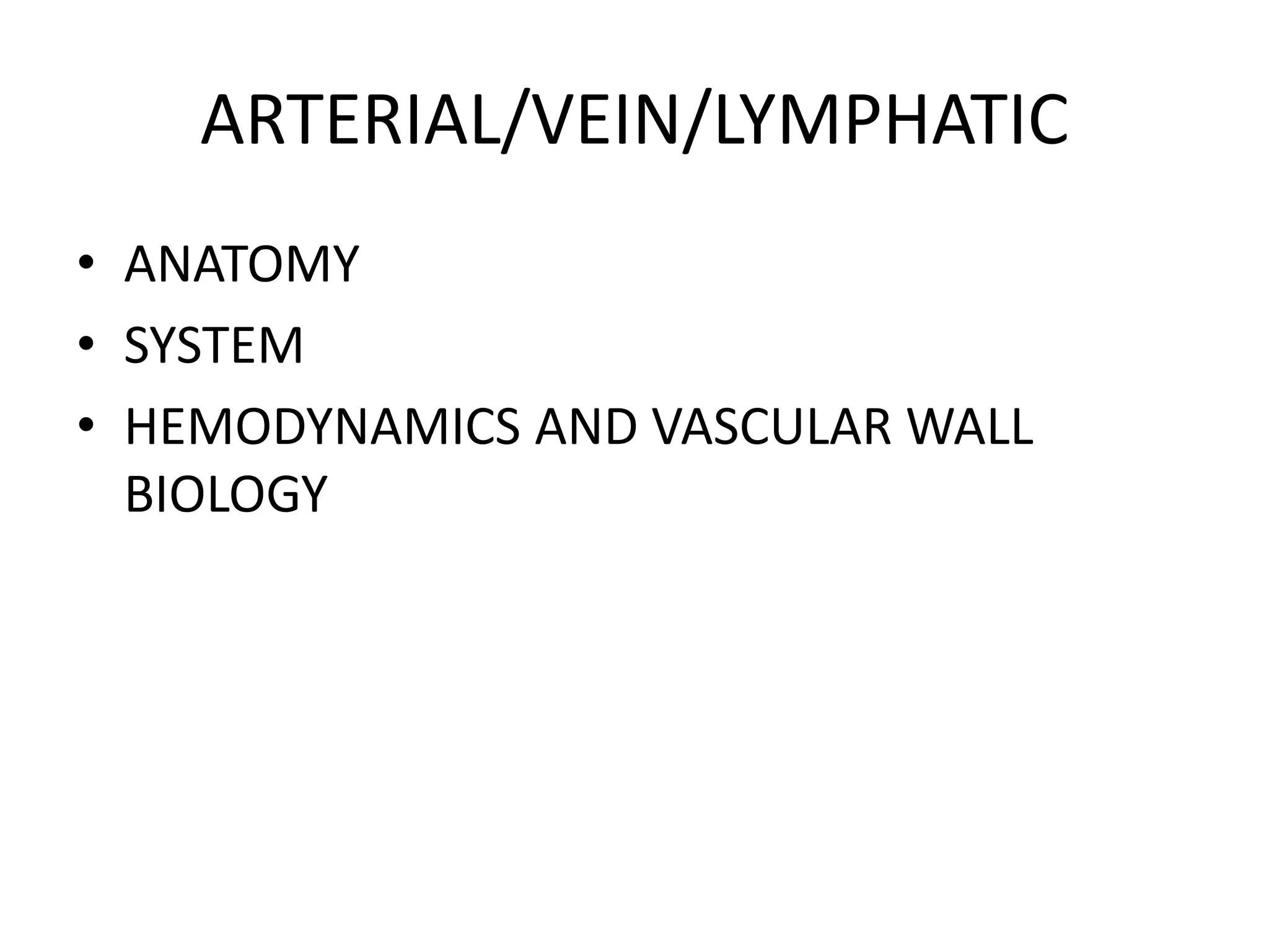Vessel wall biology | PPTX