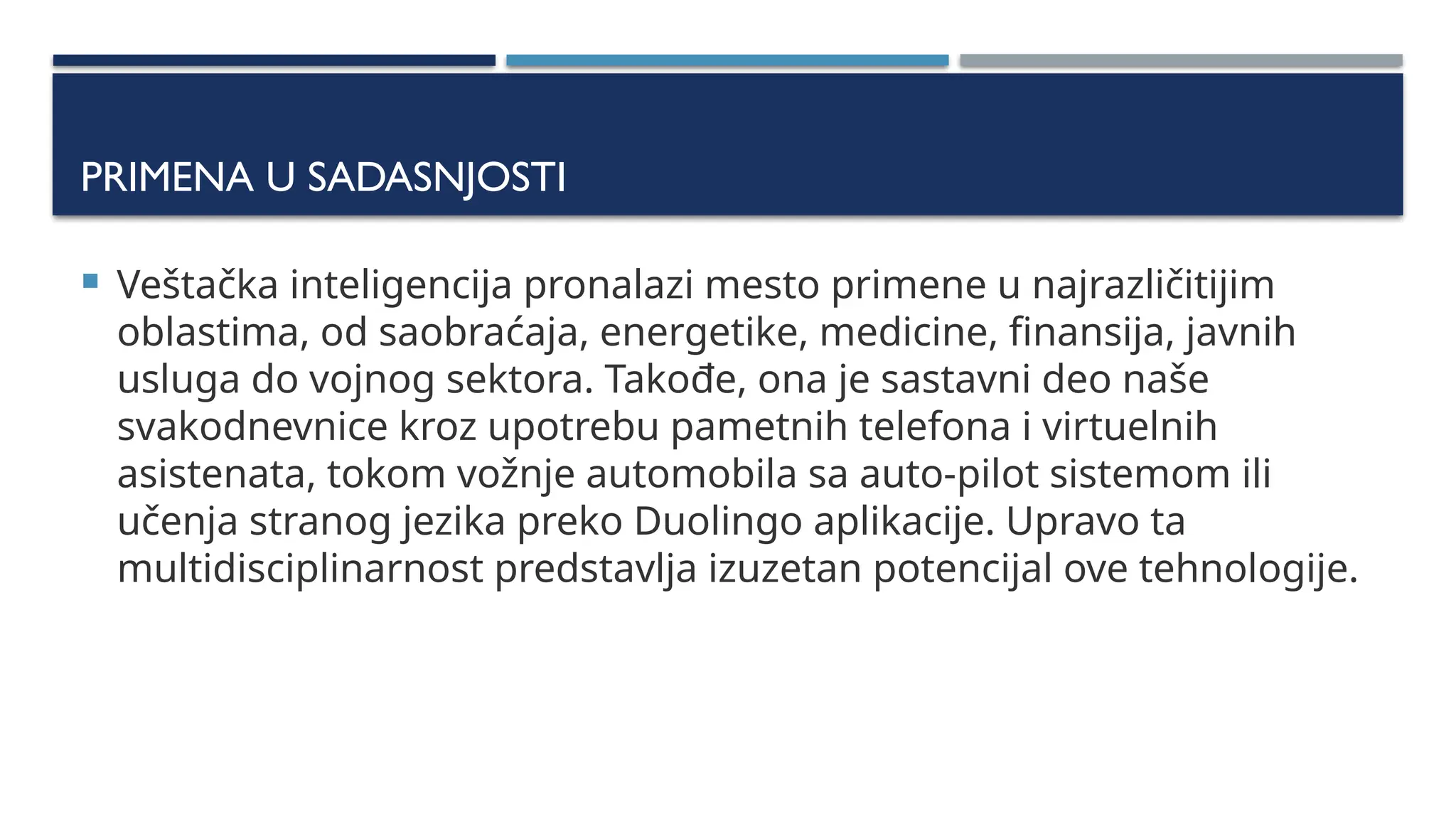 Veštačka inteligencija u power pointu. | PPTX
