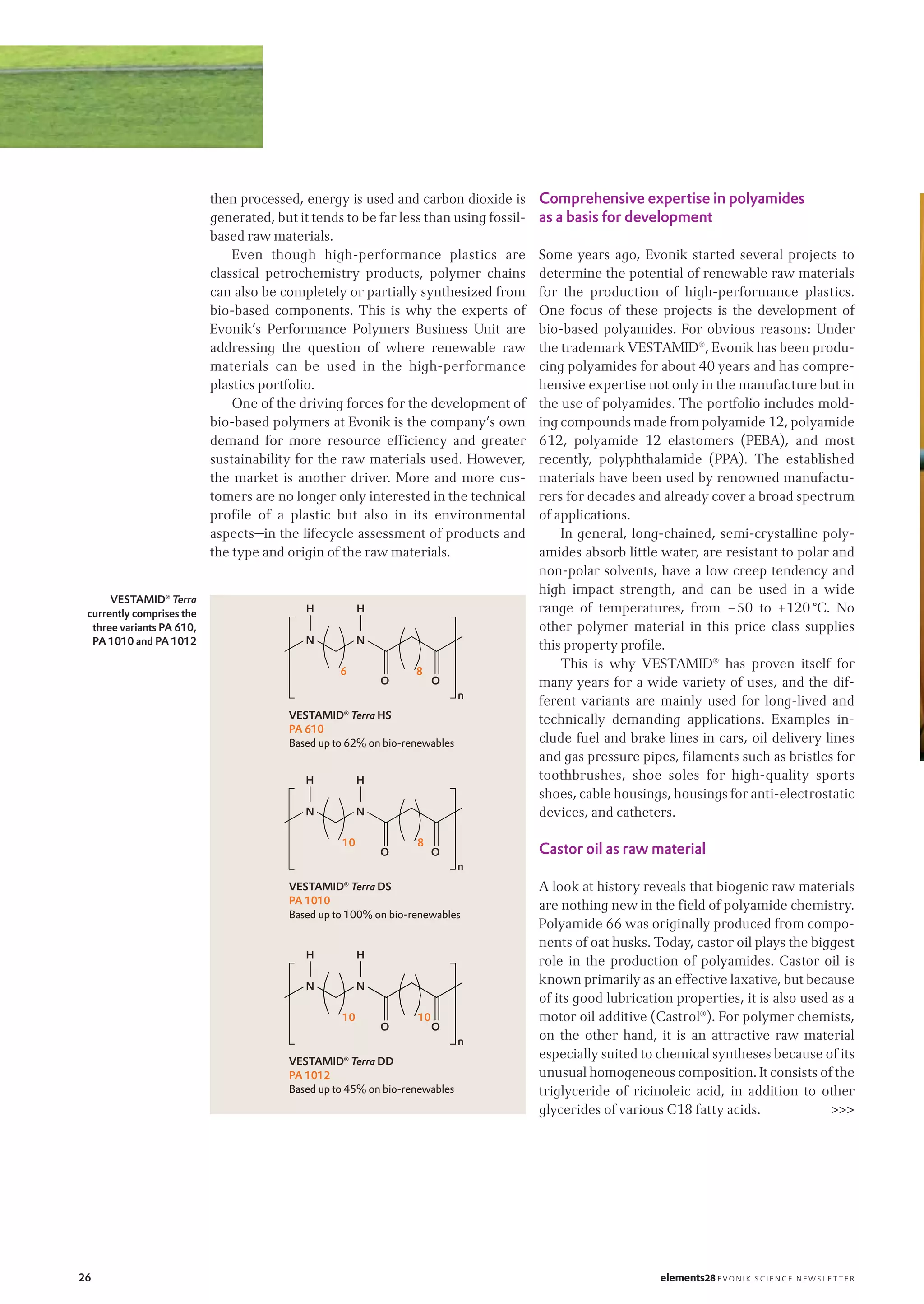 Vestamid Terra - Hightech Plastics From The Field | PDF