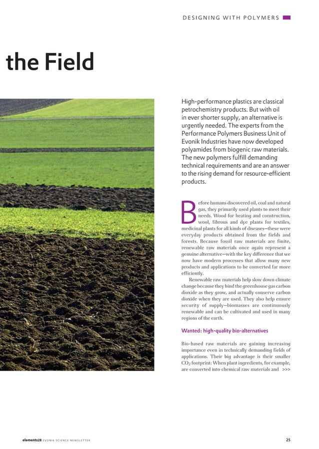 Vestamid Terra - Hightech Plastics From The Field | PDF | Chemistry ...