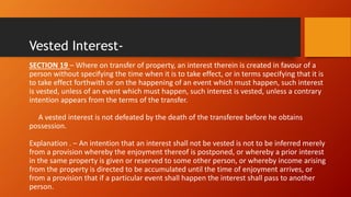 Vested and contingent interest. | PPT