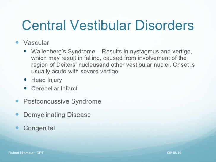 Vestibular Disorders