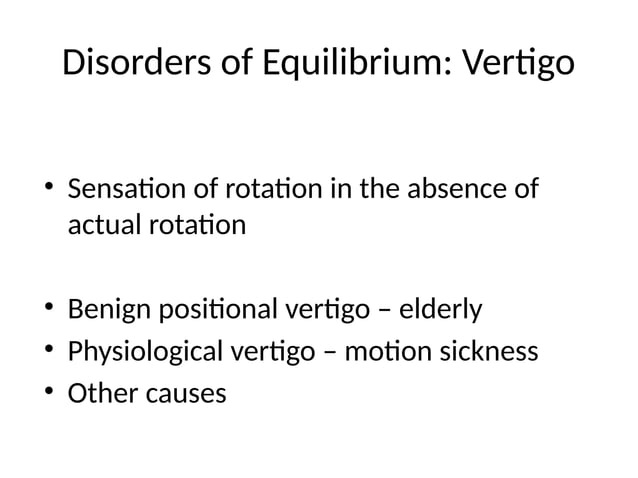 physiology of vestibular system with vivid diagrams. | PPTX