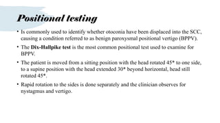 VESTIBULAR ASSESSMENT AND MANAGEMENT 2.pptx