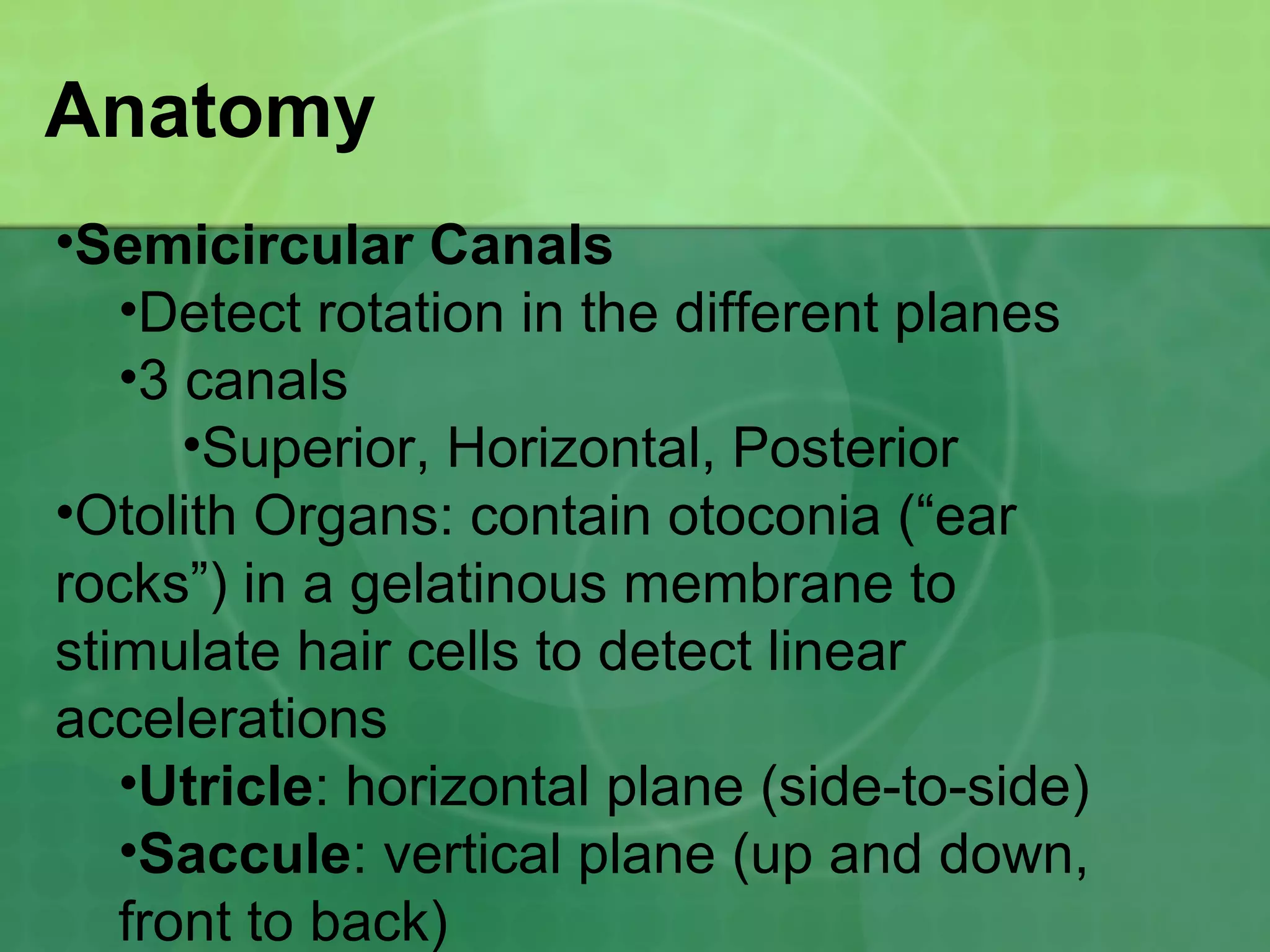 Vestibular disorders | PPT