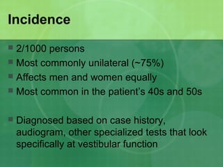 Vestibular disorders | PPT