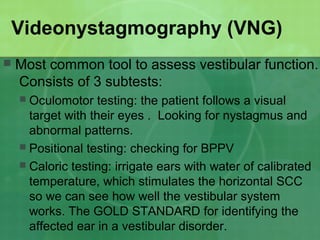 Vestibular disorders | PPT
