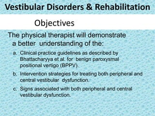 VESTIBULAR DISORDERS AND REHAB.pptx