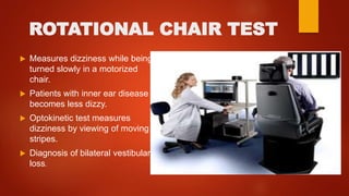 Vestibular Apparatus and Examination | PPT