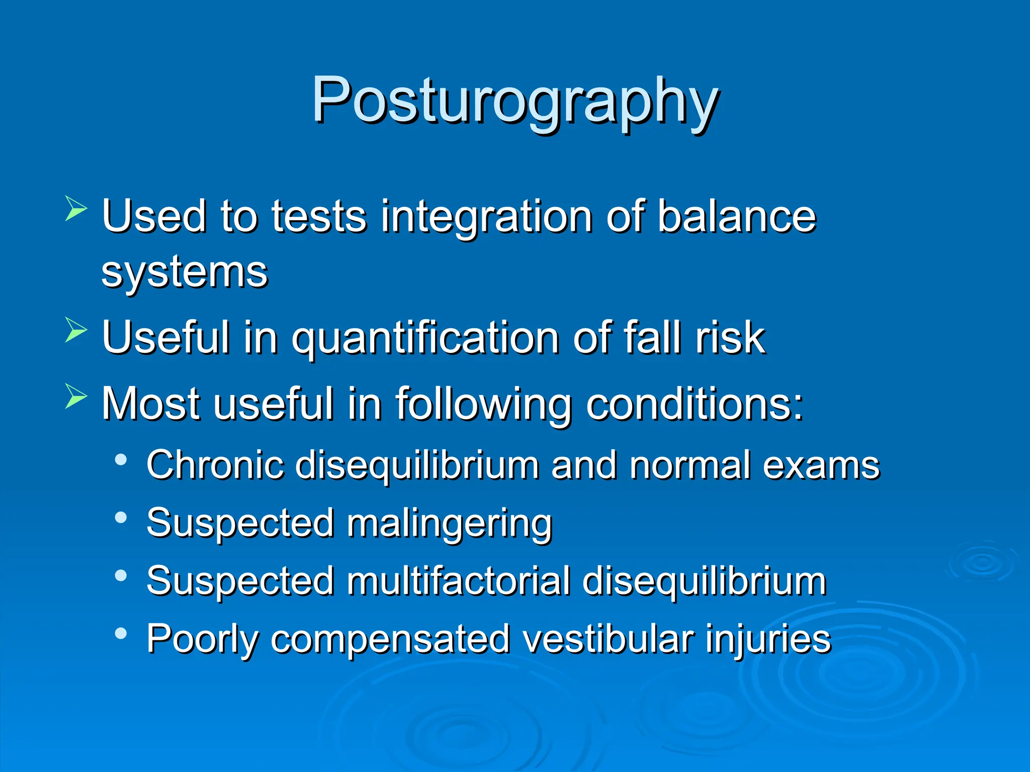 Vestibular F TEST.pptVestibular F TEST.ppt for Vestibular Function | PPT