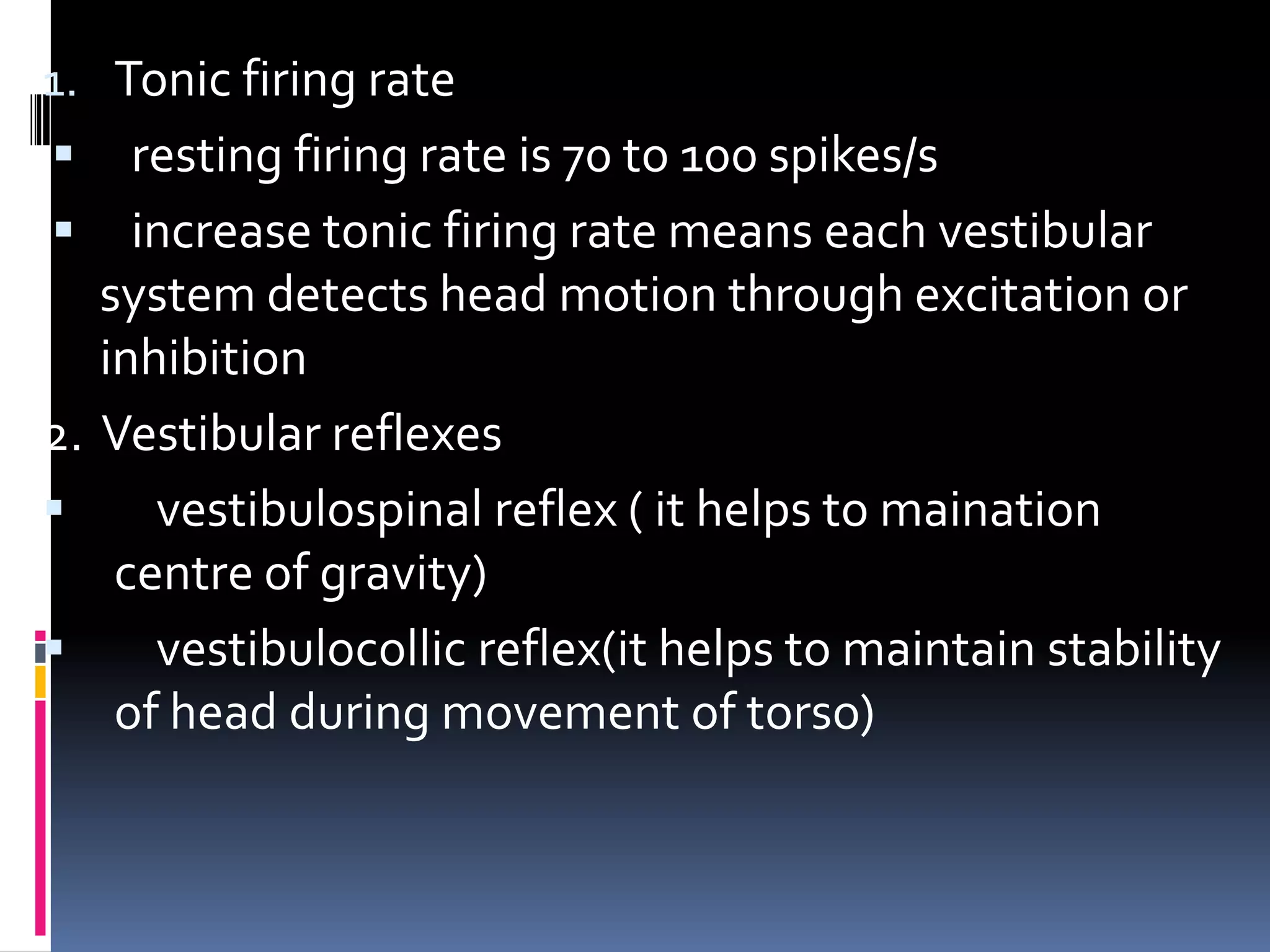 Vestibular function test and its clinical examination | PPTX