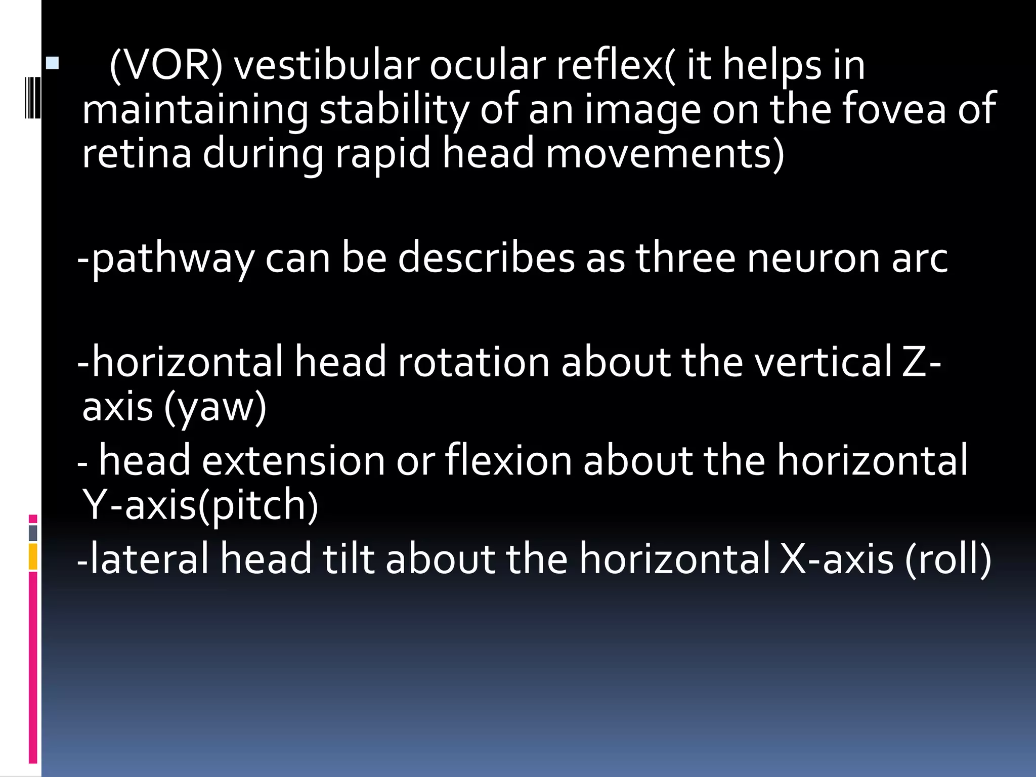 Vestibular function test and its clinical examination | PPTX