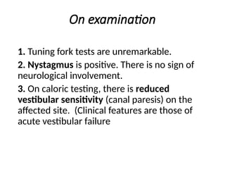 VESTIBULAR NEURONITIS Detail presentation | PPTX