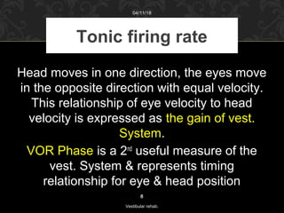 Vestibular rehabilitation | PPT