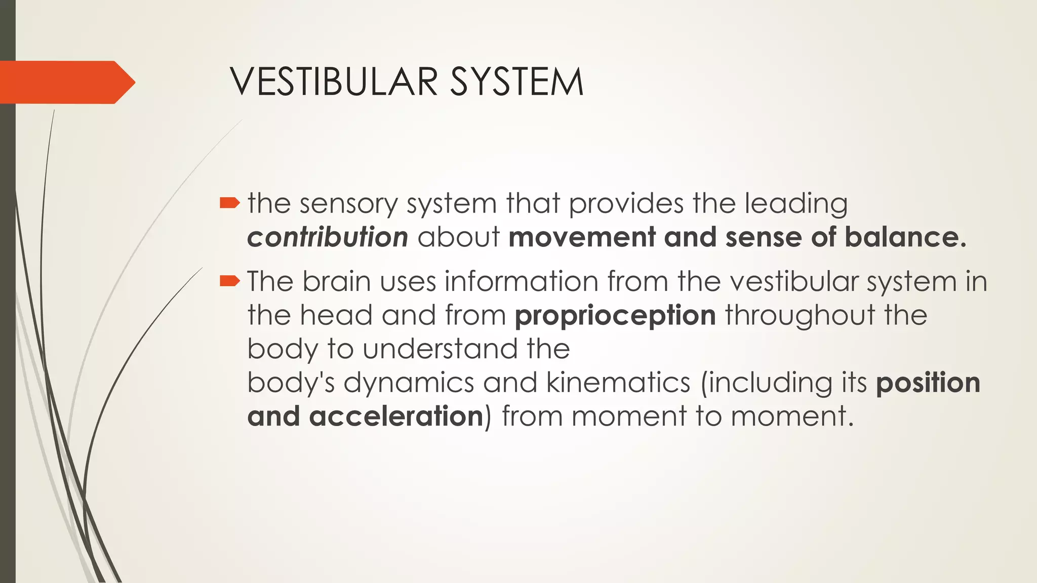 Vestibular system -Maintenance of Balance and Equilibrium | PPTX