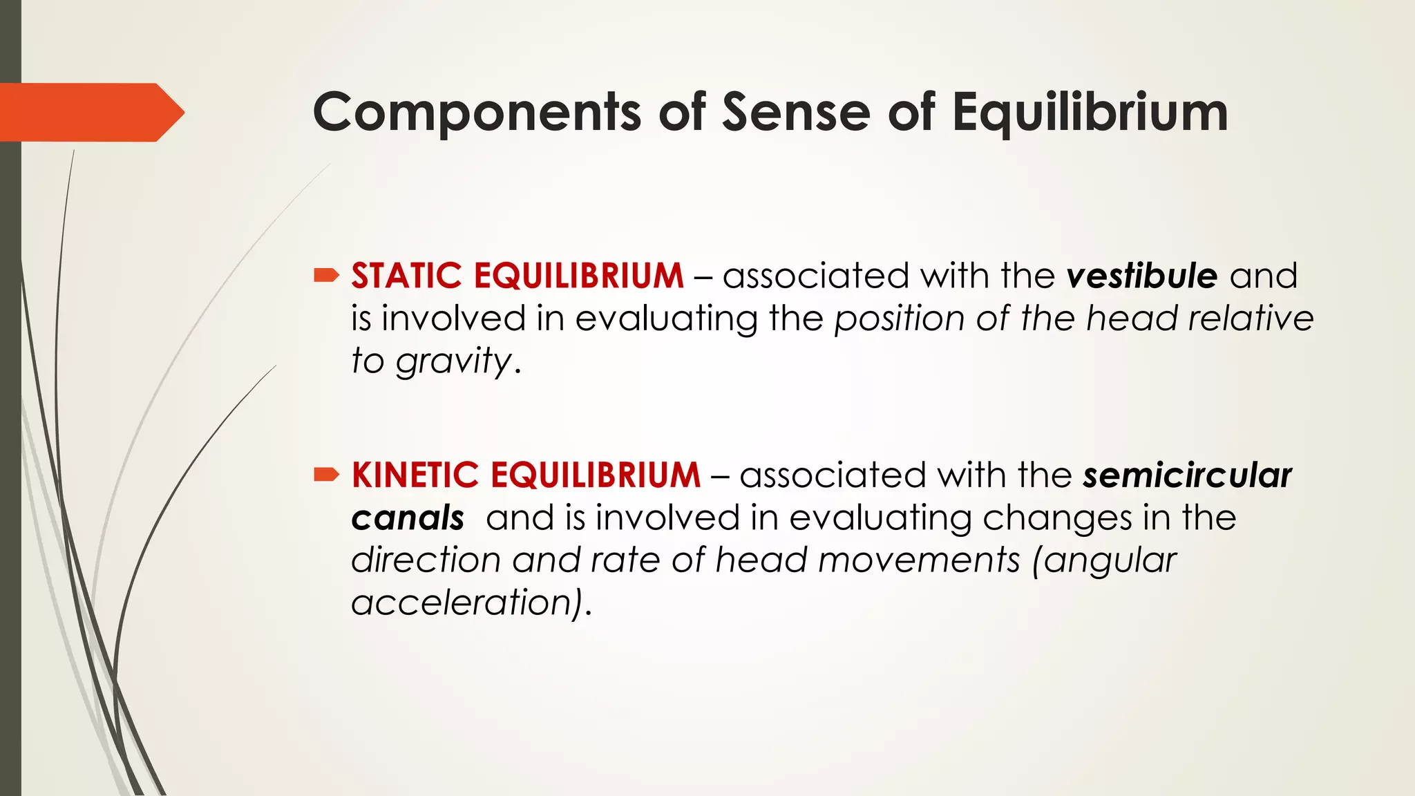 Vestibular system -Maintenance of Balance and Equilibrium | PPTX