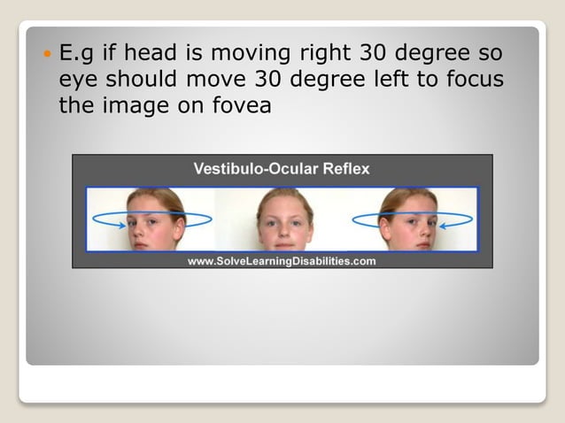 Vestibulo ocular reflex | PPTX