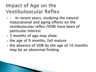 Vestibulocular reflexs | PPTX
