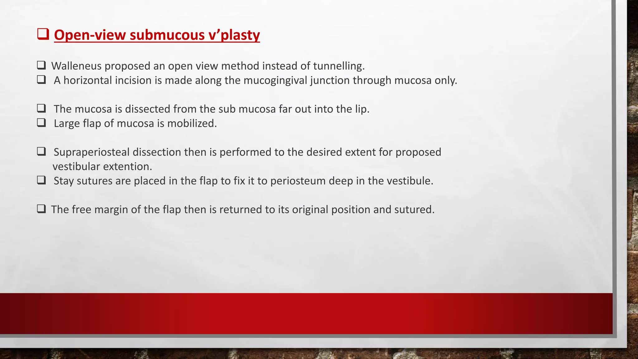 Vestibuloplasty | PPTX