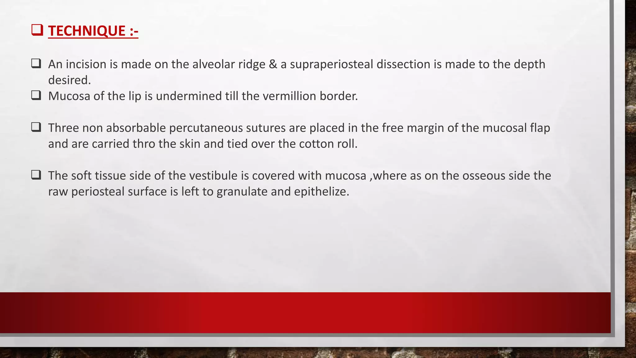 Vestibuloplasty | PPTX