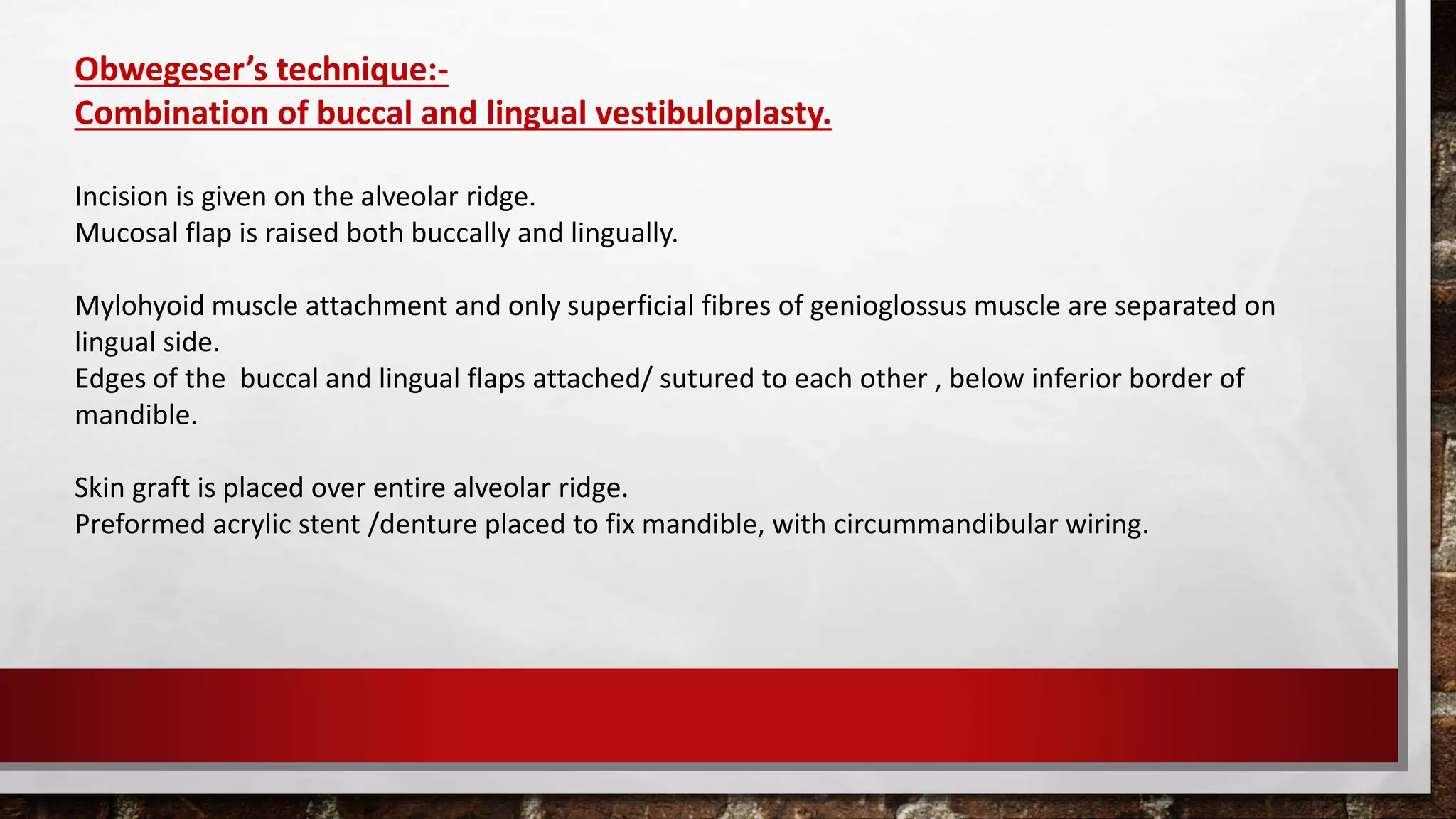 Vestibuloplasty | PPTX