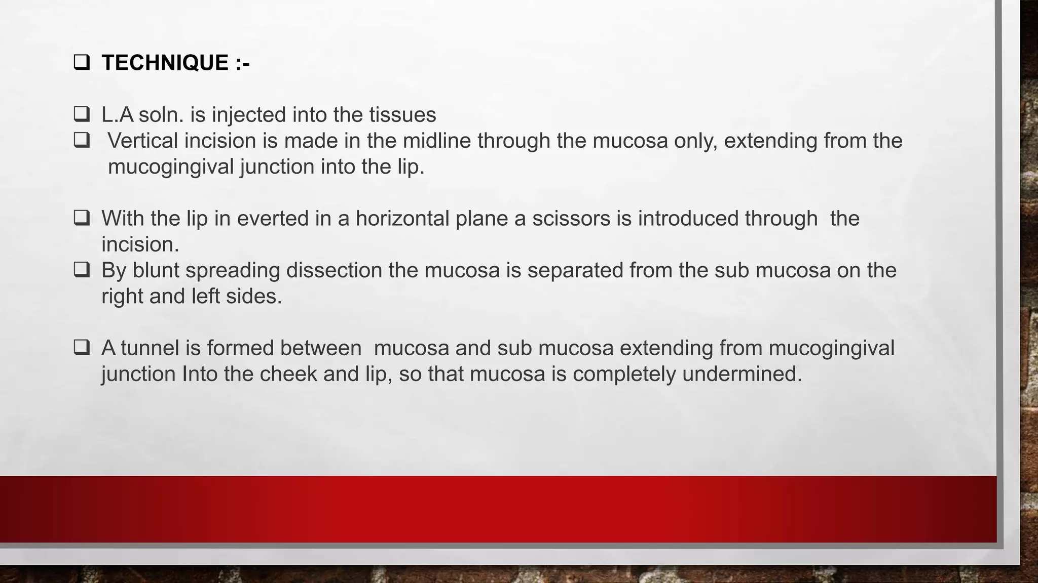 Vestibuloplasty | PPTX