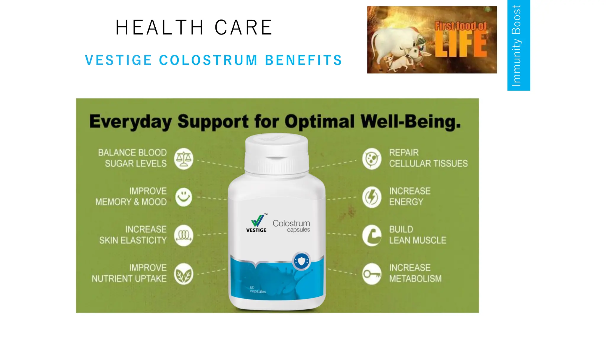 Vestige Colostrum product intro ductions | PDF