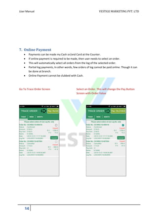 Vestige pos app | PDF