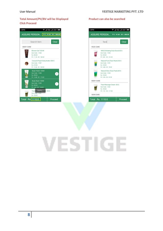 Vestige pos app | PDF