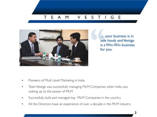 Vestige product | PPT