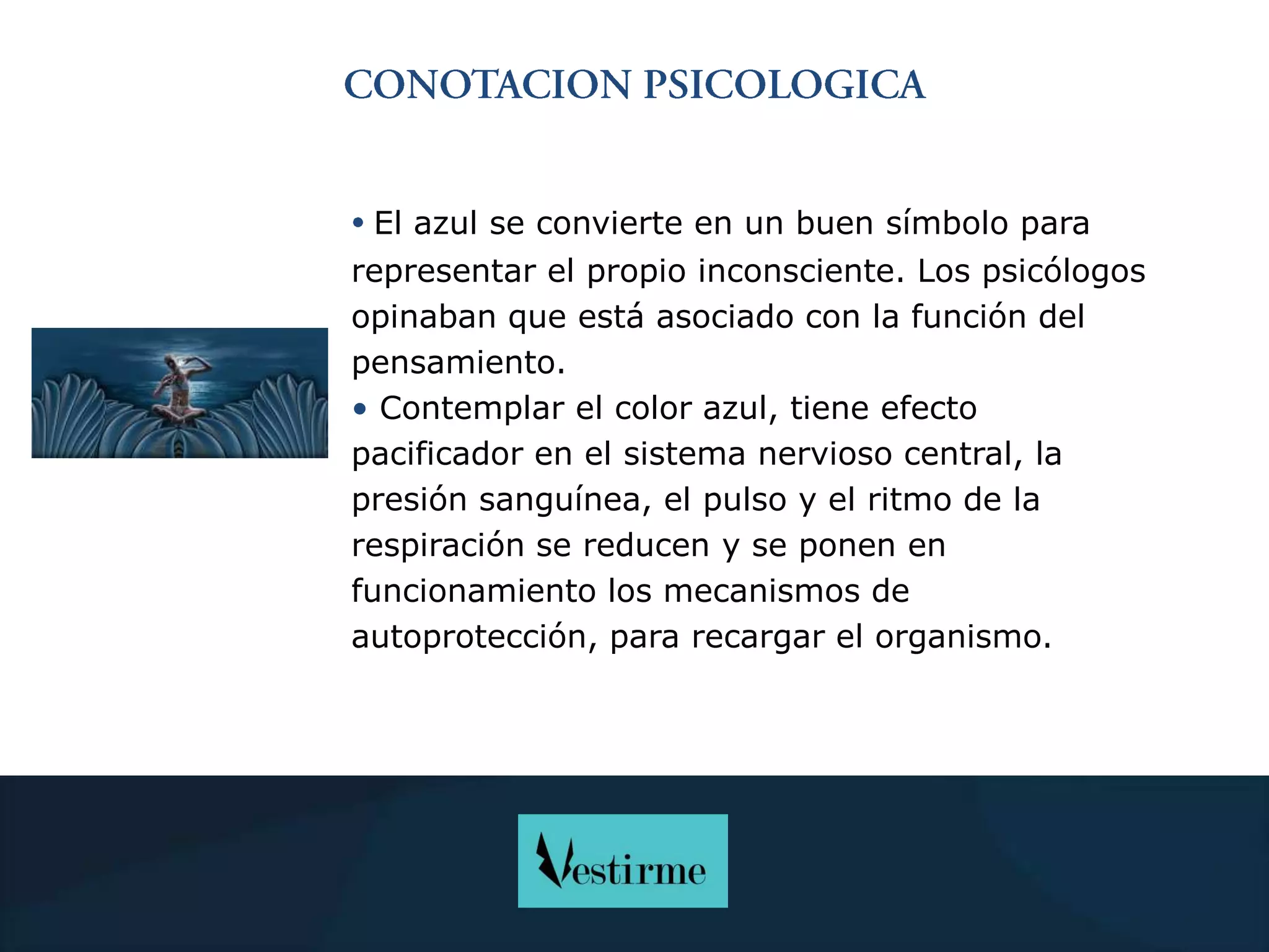 El color azul y sus características | PPTX